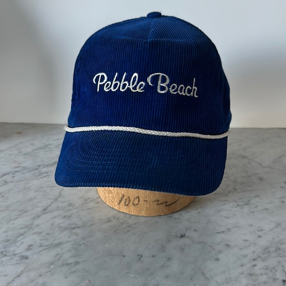 Accessories | Vintage Pebble Beach Cotton Corduroy Souvenir Cap Hat Os ...
